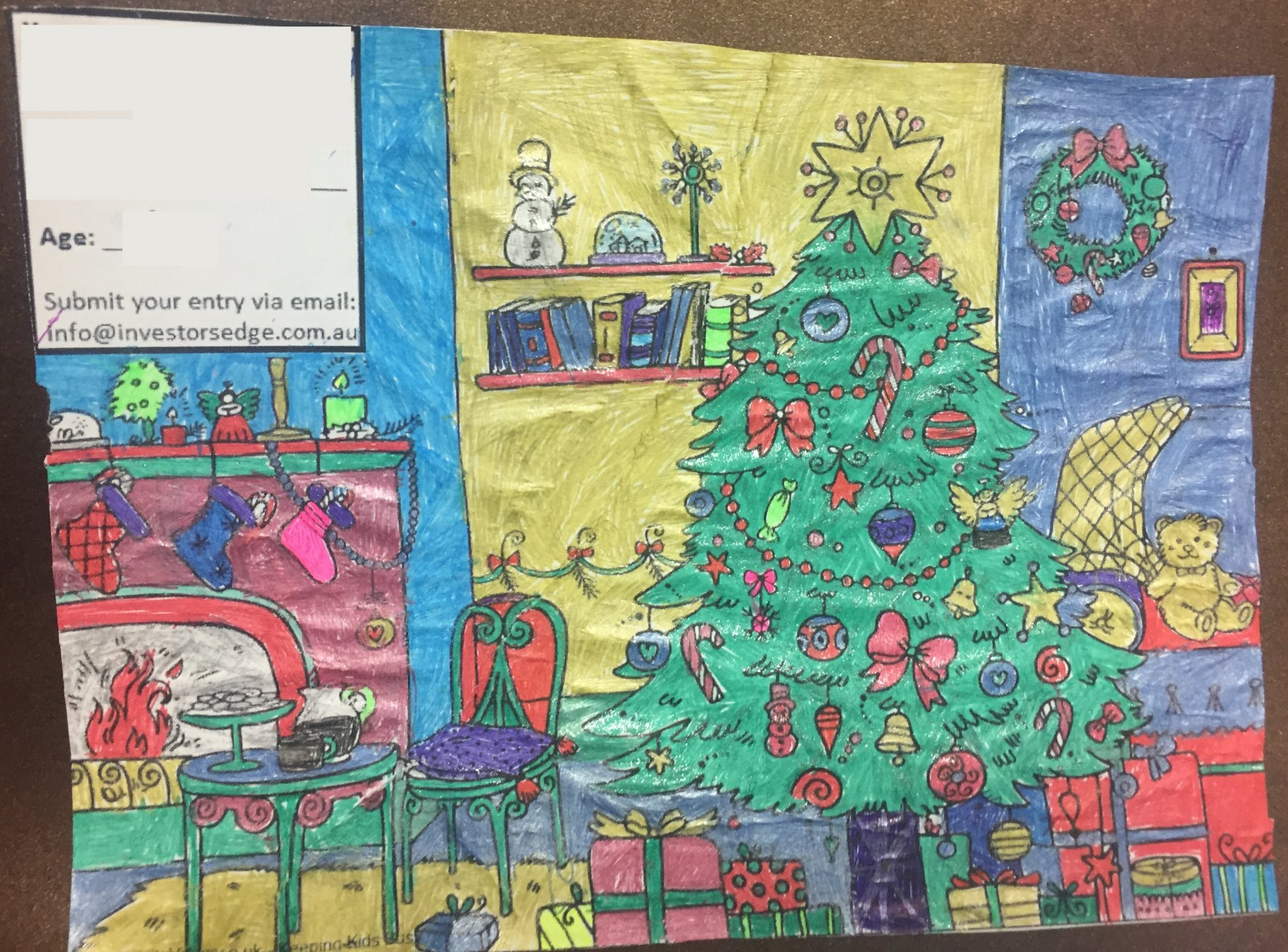 CONGRATULATIONS! To the 3 winners of our Xmas Colouring Competition ...